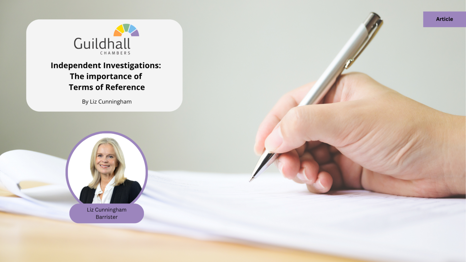 Independent Investigations: The importance of Terms of Reference ...